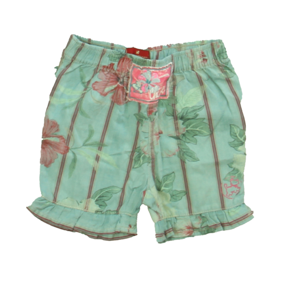 Chipie | Bottoms | Chipie Girls Green Floral Shorts Size 6 Months ...